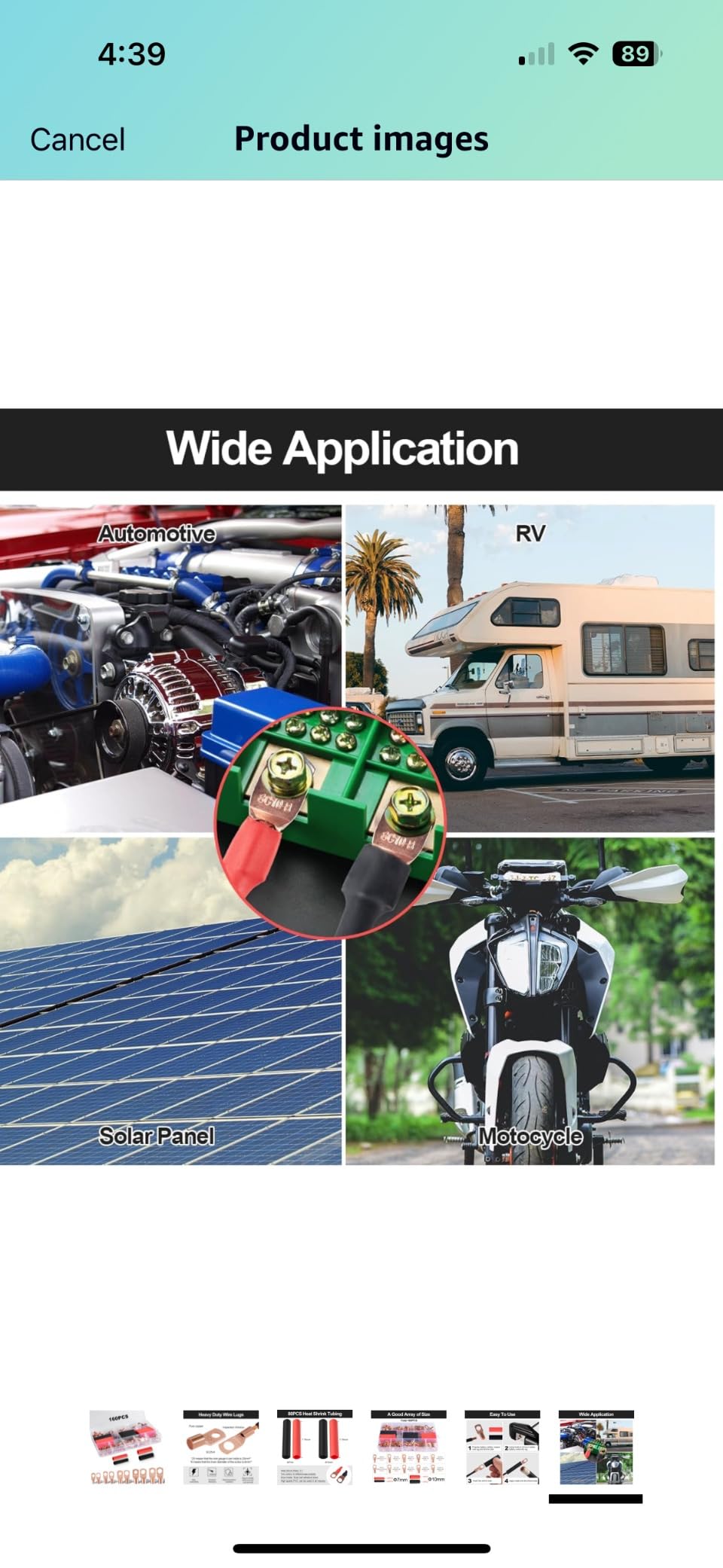 Hdama 160PCS Copper Wire Lugs, Heavy Duty Battery Cable Ends, AWG 8 4 2 ...