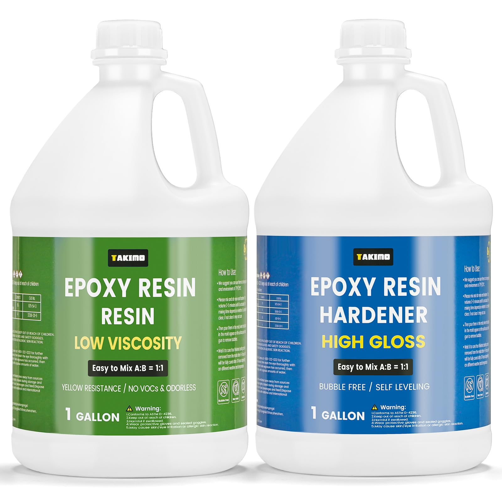 Snapklik.com : 2 Gallon Crystal Clear Resin Kit,No Bubble & Not ...