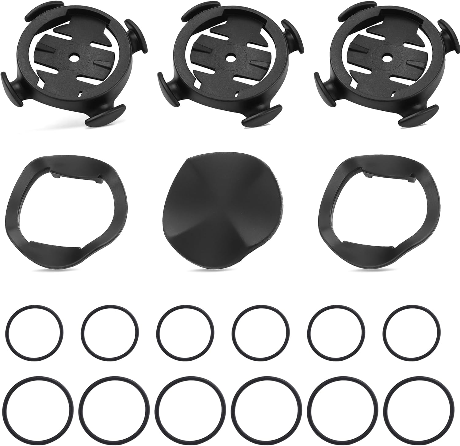 YSDMY 3 Set Bicycle Mount Stem，Out Front Bracket GPS Cycling Bicycle Computer Mount Quarter Turn ...