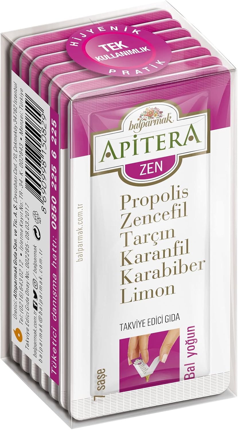 Apitera Zen 7 g x 7 Adet (Zencefil, Propolis, Tarçın, Karanfil ...
