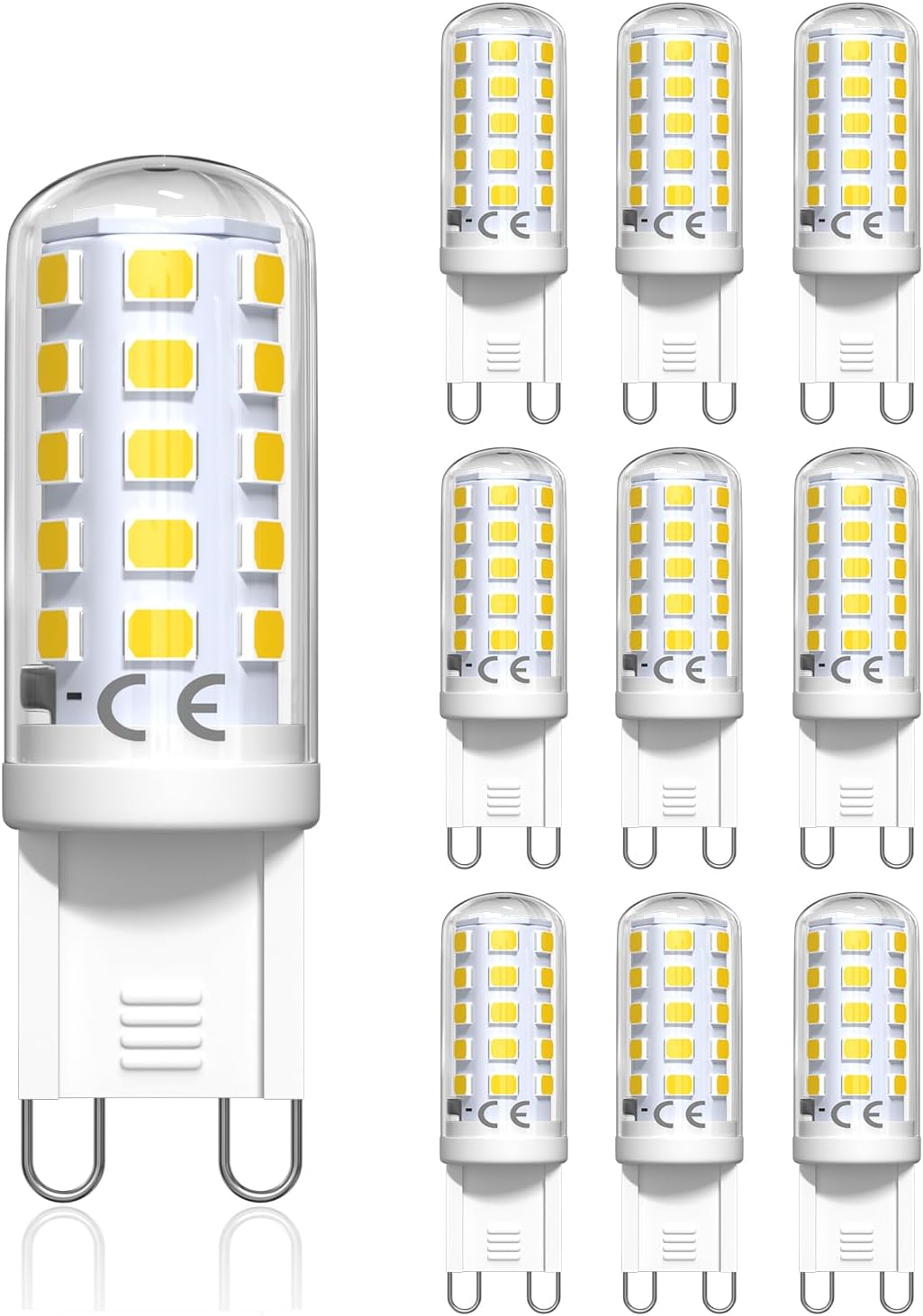 Bonlux G9 Led Light Bulb - 4W Natural White, Equivalent to 40W Halogen ...