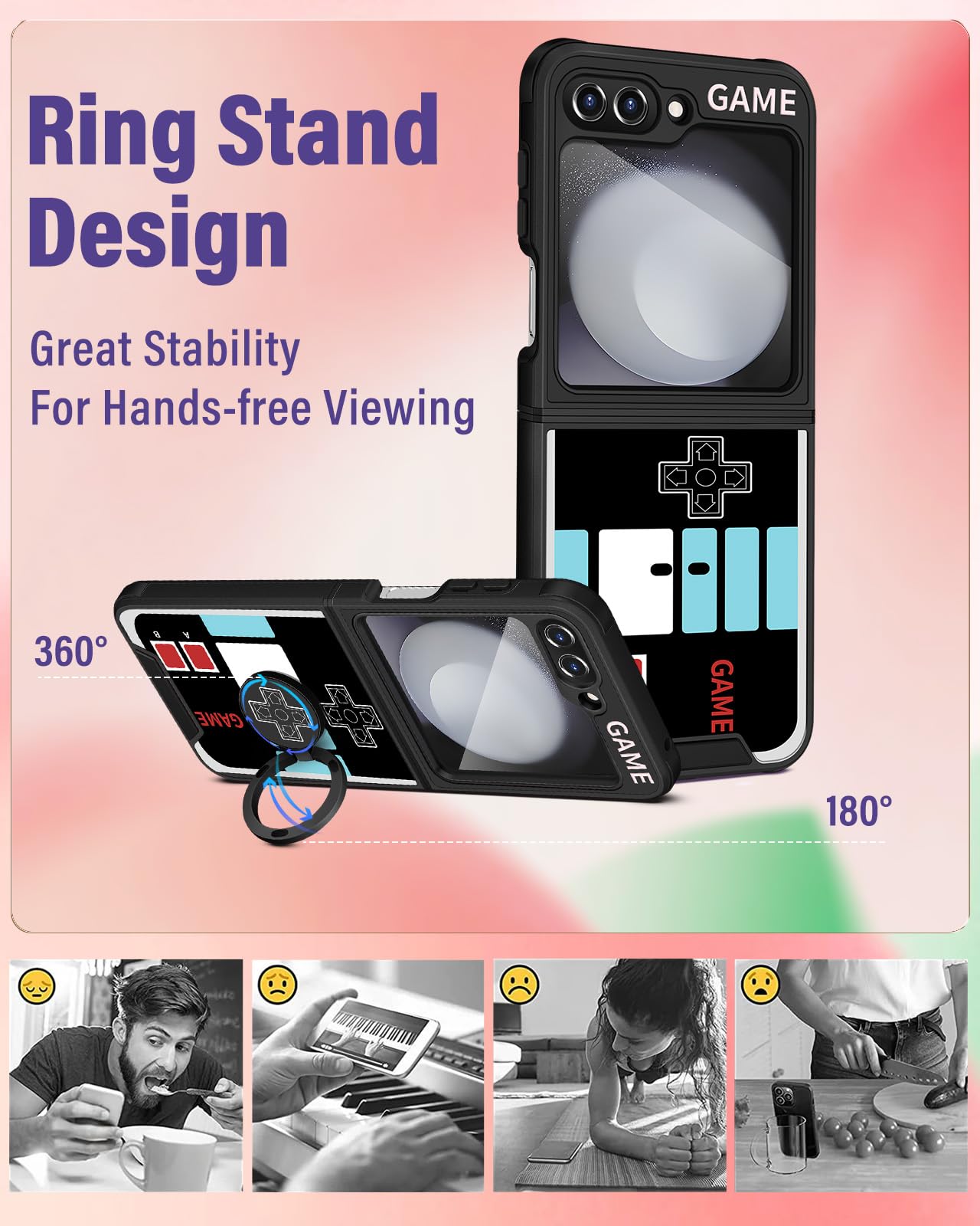 Snapklik.com : Funermei For Samsung Galaxy Z Flip 5 Case - Game For ...