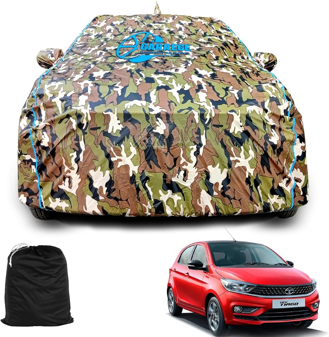 GARREGE® Waterproof Car Body Cover Compatible for Tata Tiago with ...