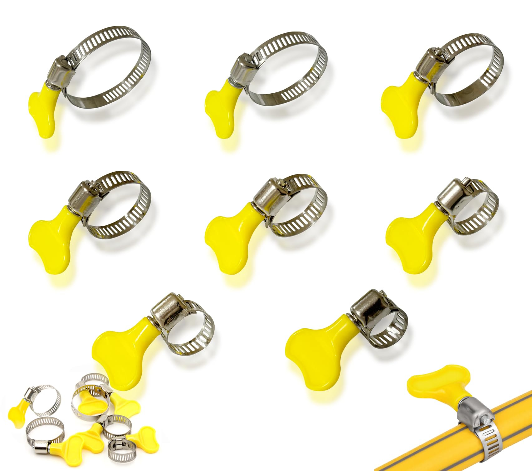 Amazon.com: 65Pcs Adjustable Key-Type Band Hose Clamp Assortment Kit ...