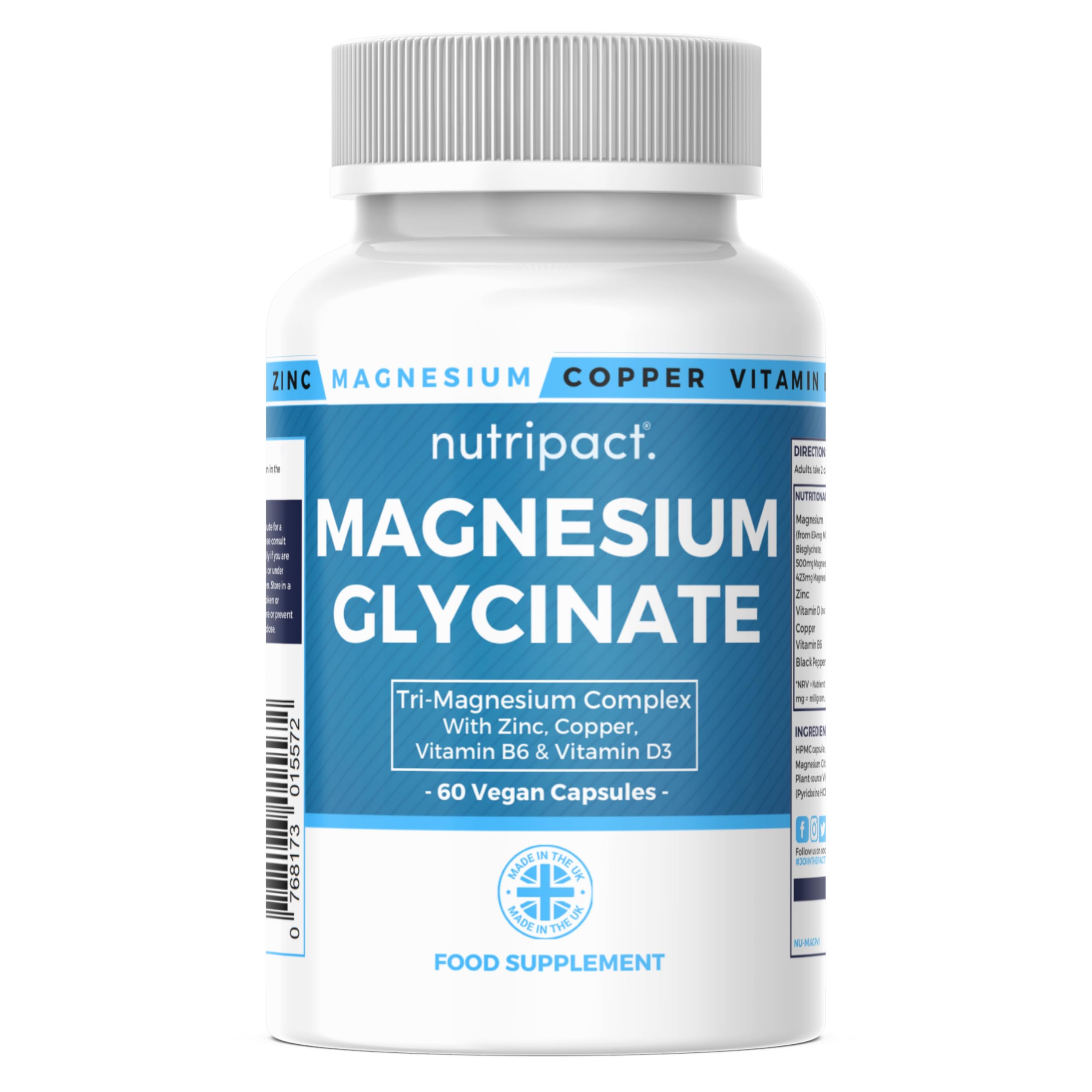 Nutripact Magnesium 6-in-1 Complex 1757mg – Triple Magnesium (Glycinate ...