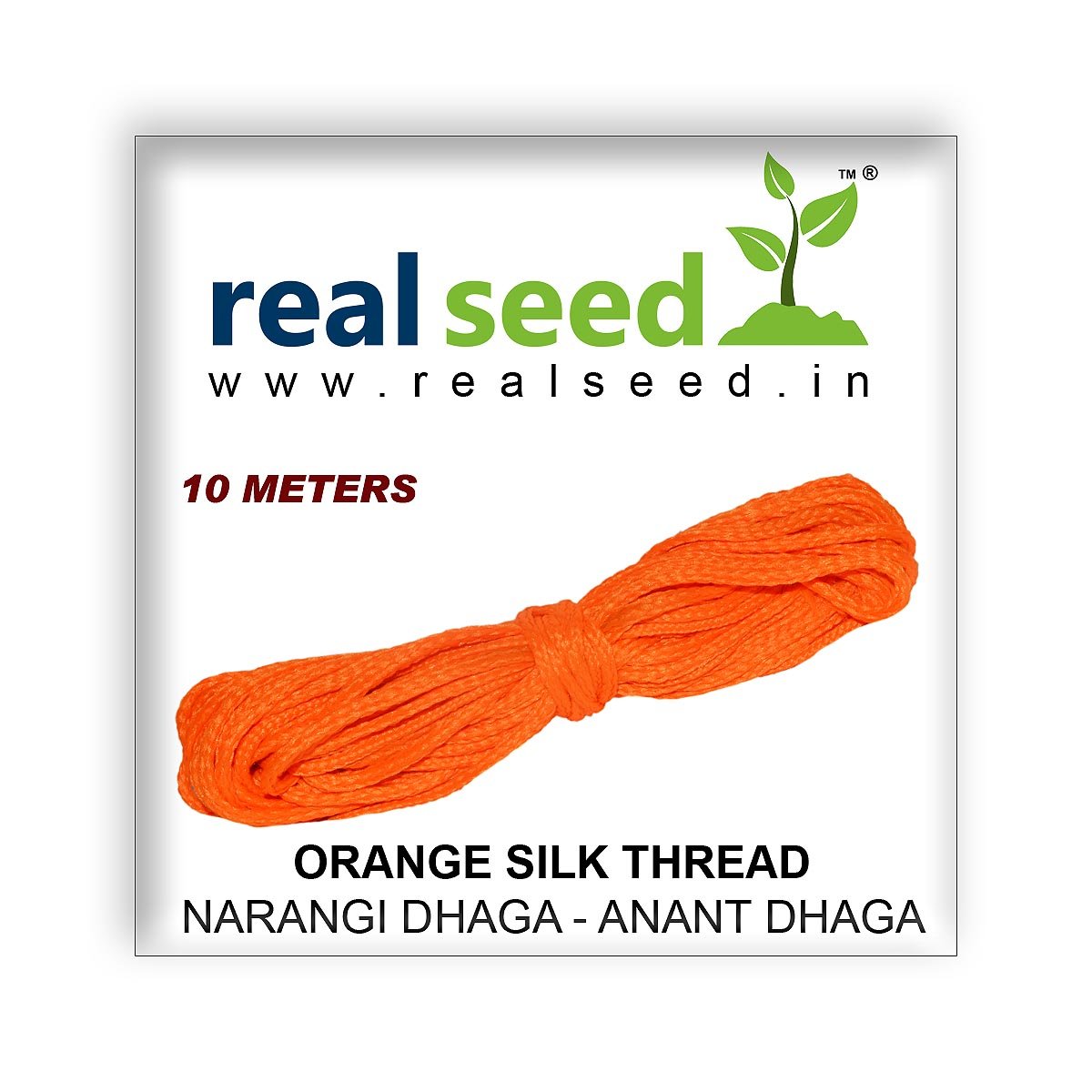 Real Seed Religious Orange Thread - Narangi Dhaga - Anant Dhaga Silk ...