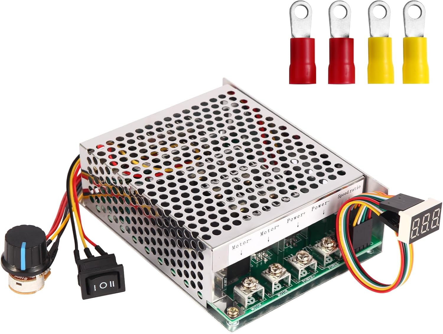 Pwm Controller PWM - 10V-55V 60A Rated With LED Display & Forward-Brake-Reverse Dc Motor Speed ...