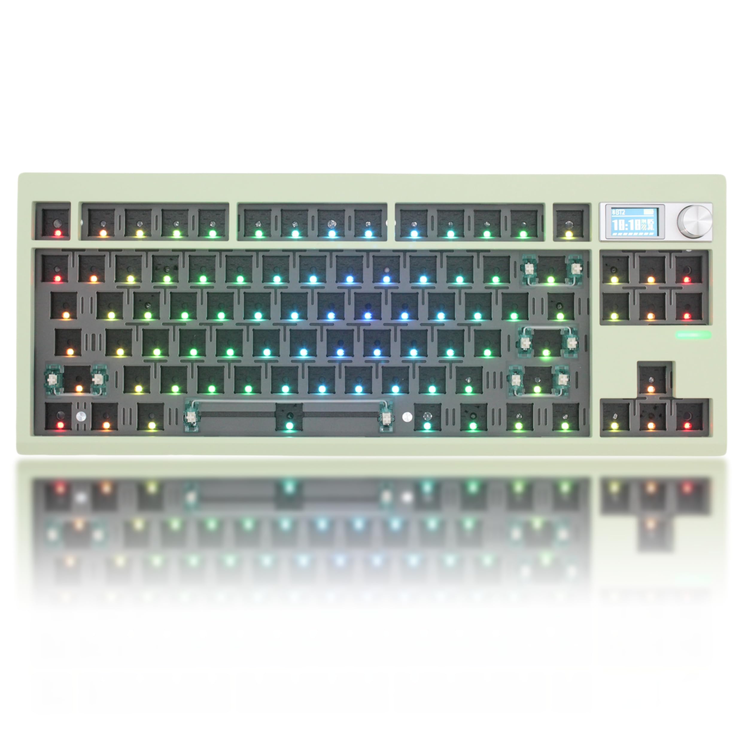 Snapklik.com : Cmokifuly GMK87 TKL Mechanical Keyboard Kit Tri-Mode For ...