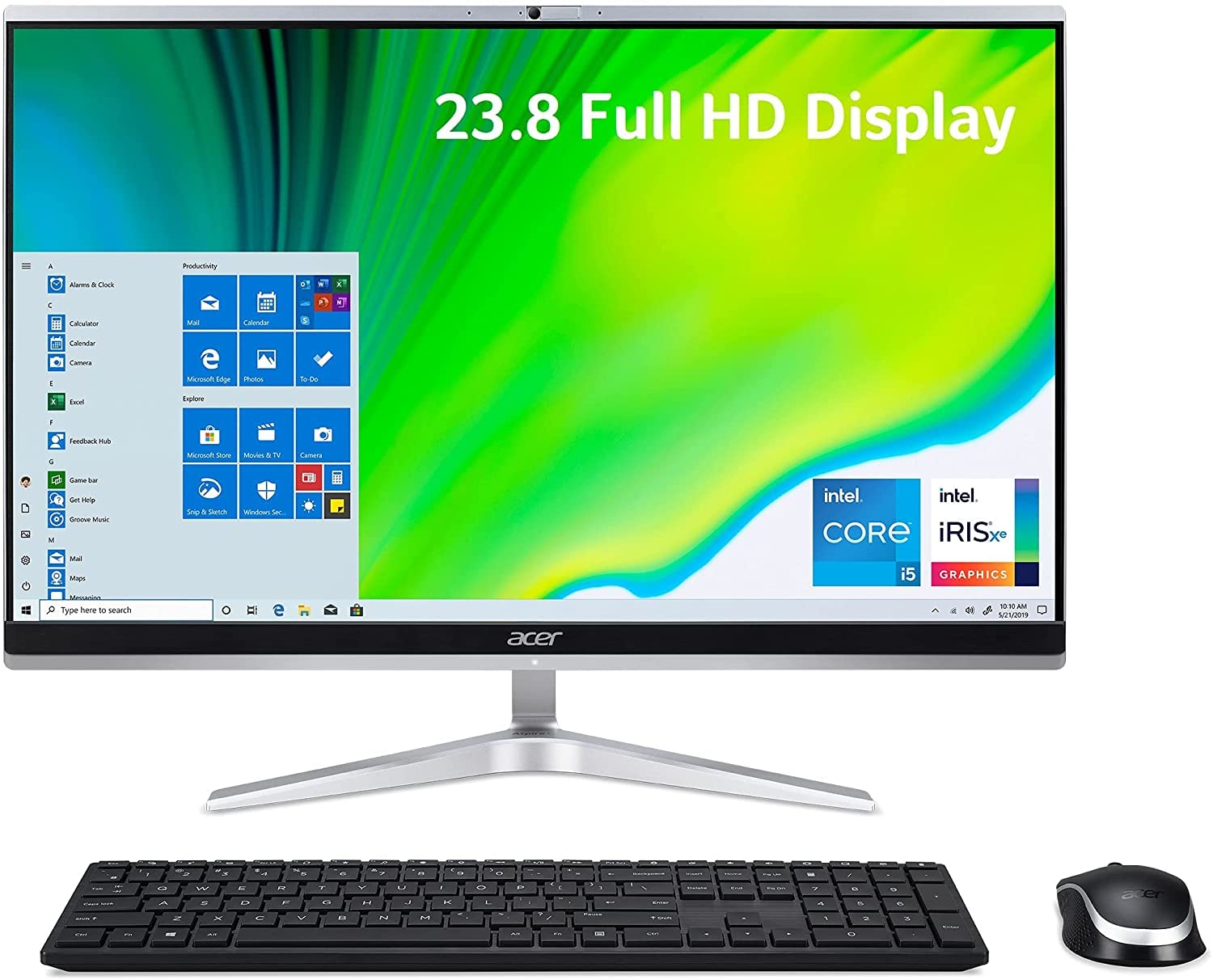 Snapklik.com : Acer Aspire C24-1651-UR16 AIO Desktop 23.8" Full HD IPS ...