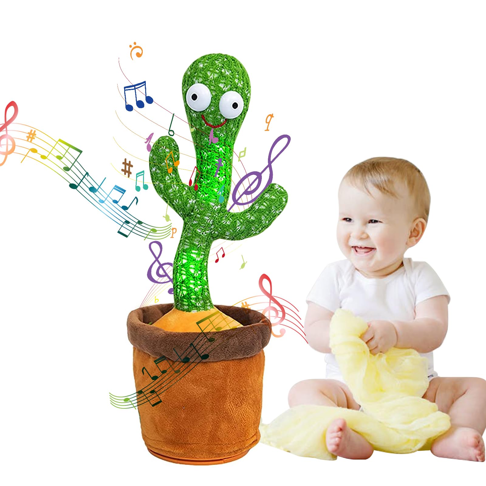 Amazon.com: Weiei Dancing Cactus Smart Toy, Bluetooth Rechargeable Toys ...