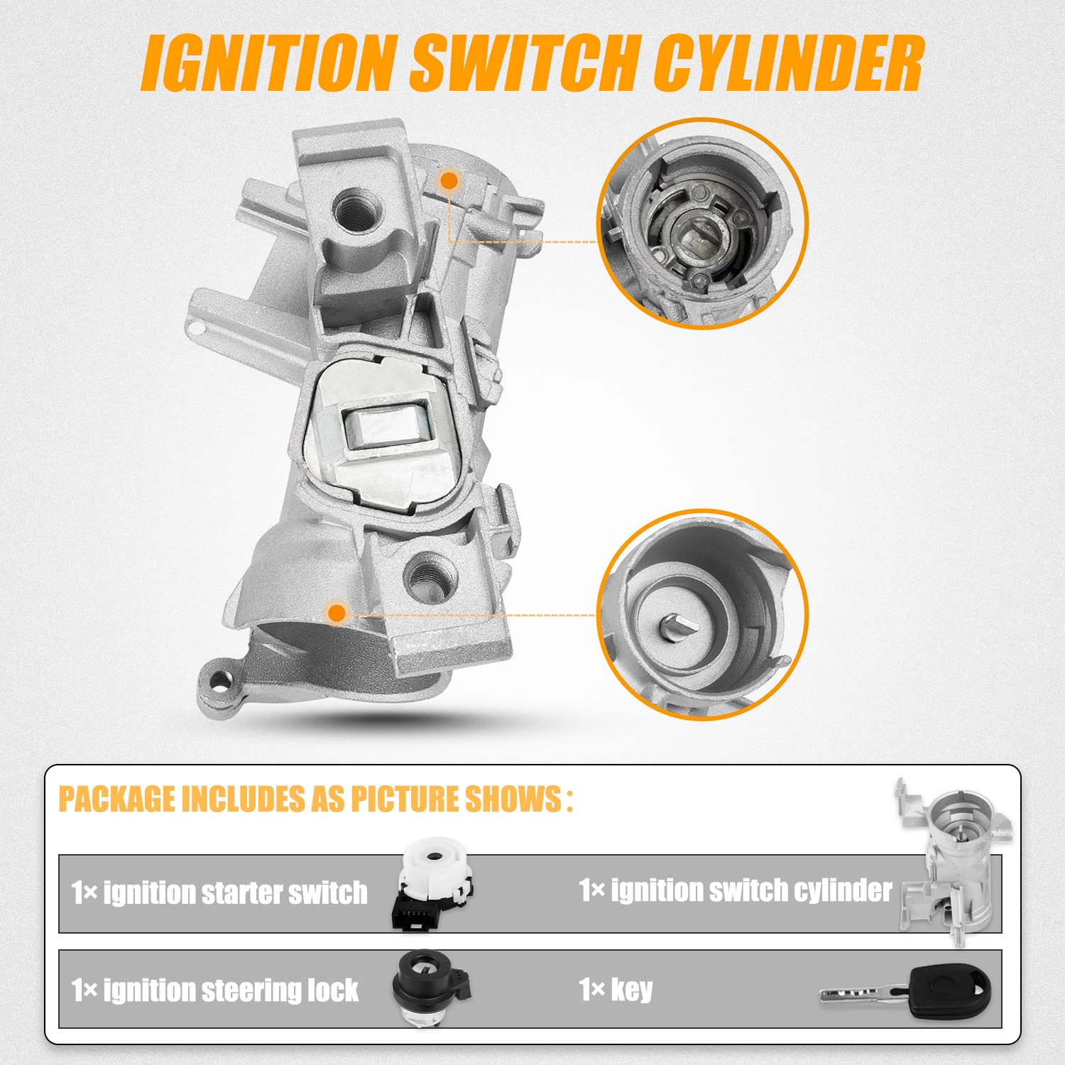 Buy Ignition Starter Switch Lock Cylinder Compatible with 2003-2013 ...