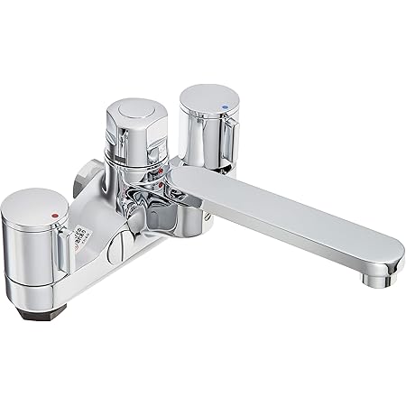 Amazon | KVK ケーブイケー デッキ形定量止水付2ハンドル混合栓 【KM296GT】 | 浴室水栓