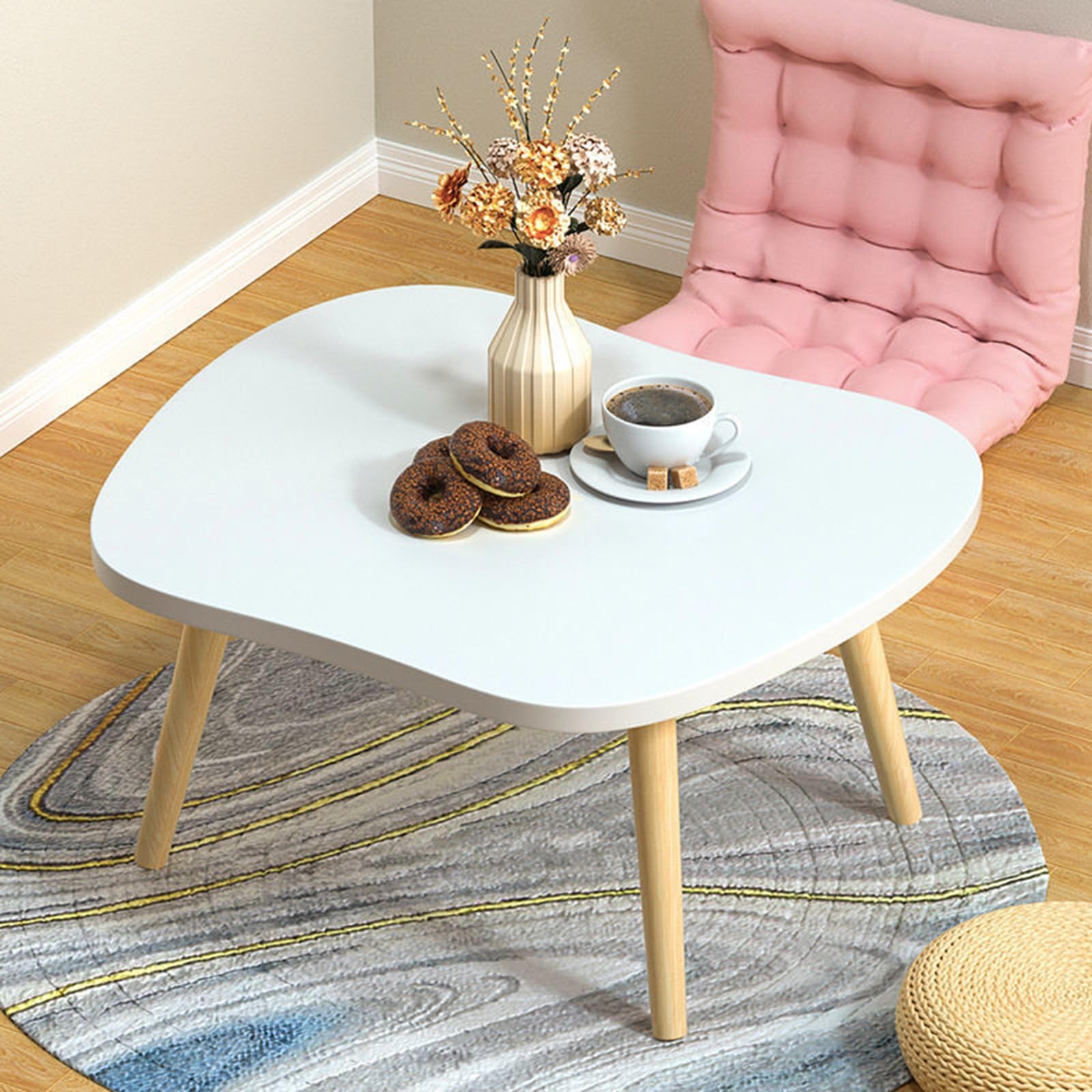 Retro Coffee Tables Small Living Room Costway Retro Rectangular Center