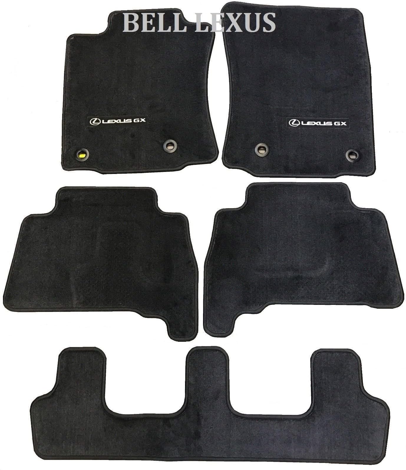 Amazon.com: Lexus NEW OEM FACTORY 5PC CARPET FLOOR MAT SET GX460 BLACK ...