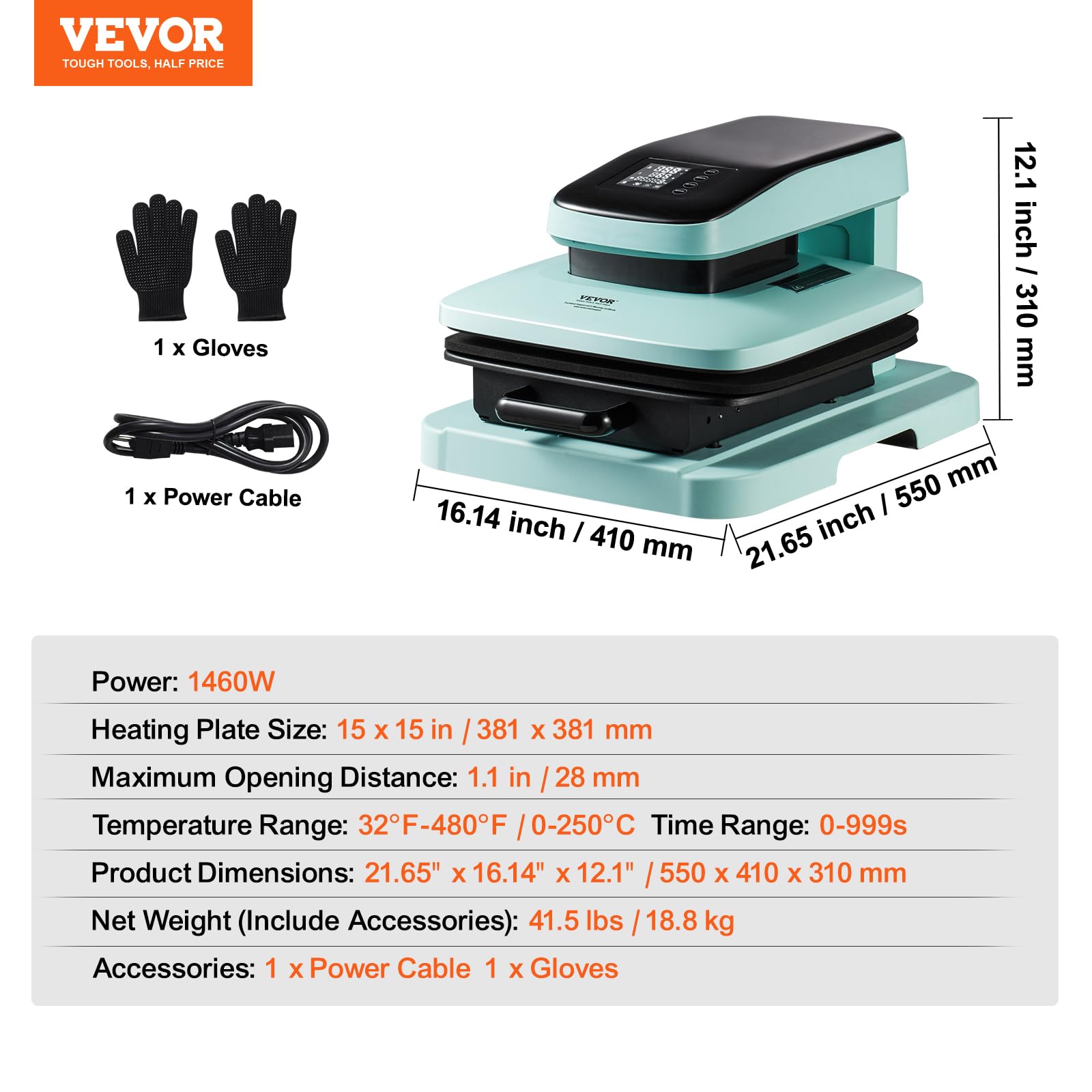 VEVOR Auto Heat Press Machine 15x15, Tshirt Press Machine with Auto ...