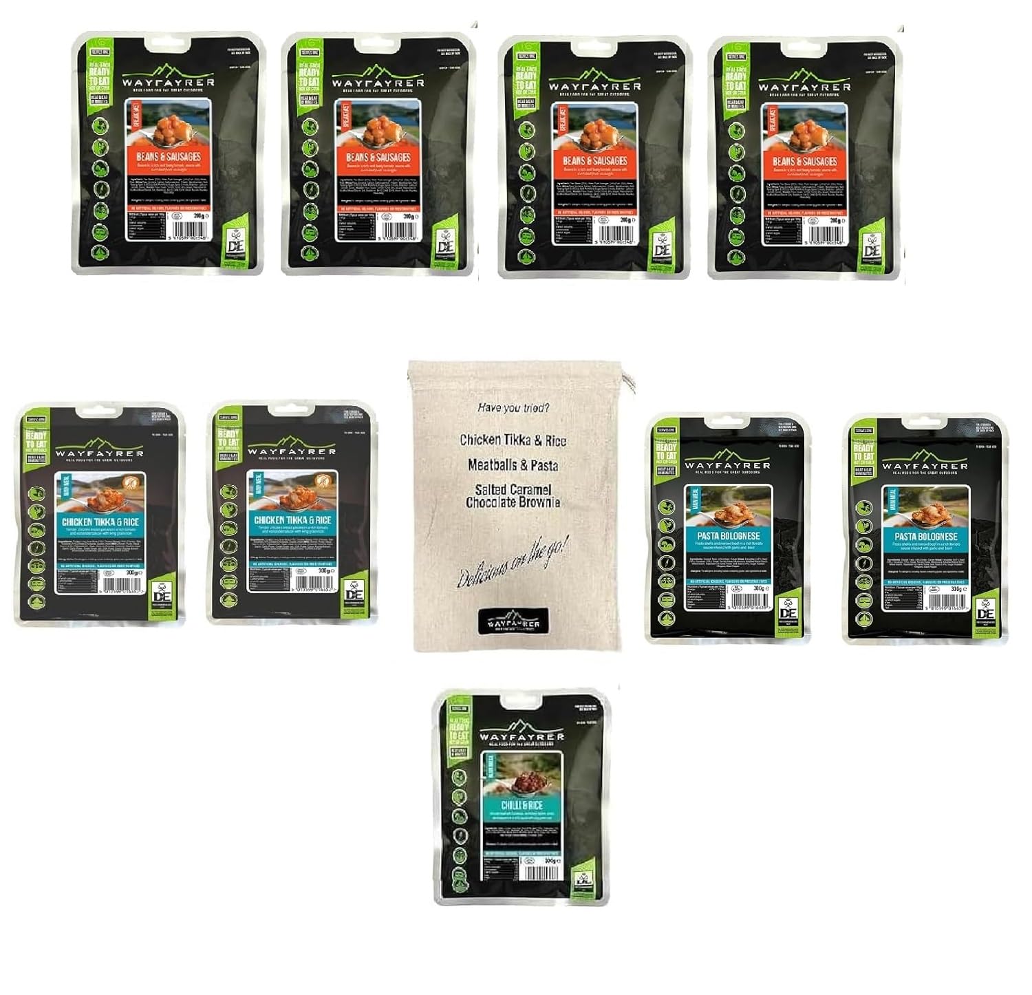 Wayfayrer DofE Gold 3 Day Camping Food Expedition Pack – 9 MRE Boil in ...