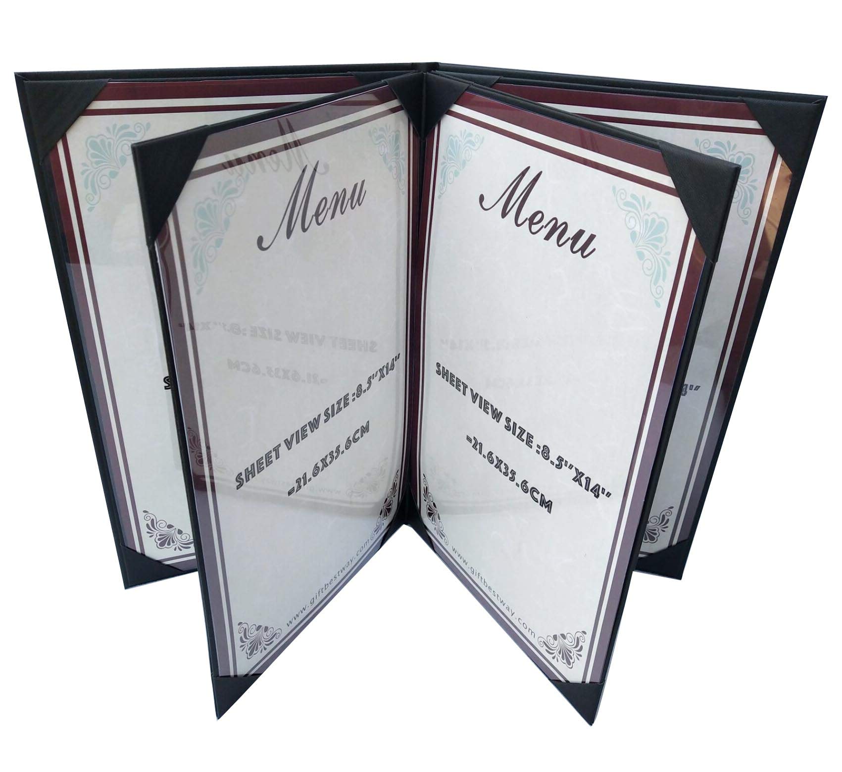 Snapklik.com : 3 Pcs Of Restaurant Menu Covers Holders 8.5 X 14 Inches ...