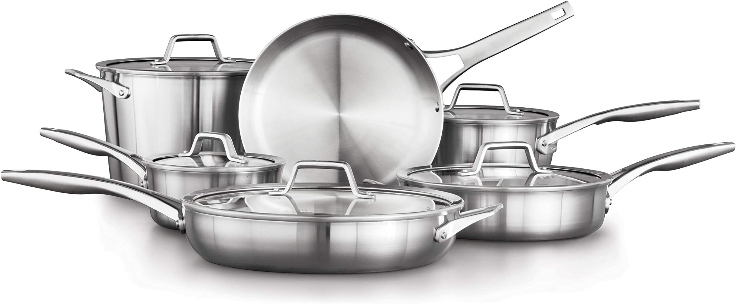 Amazon.com: Calphalon Premier Space-Saving Stainless Steel Pots and ...