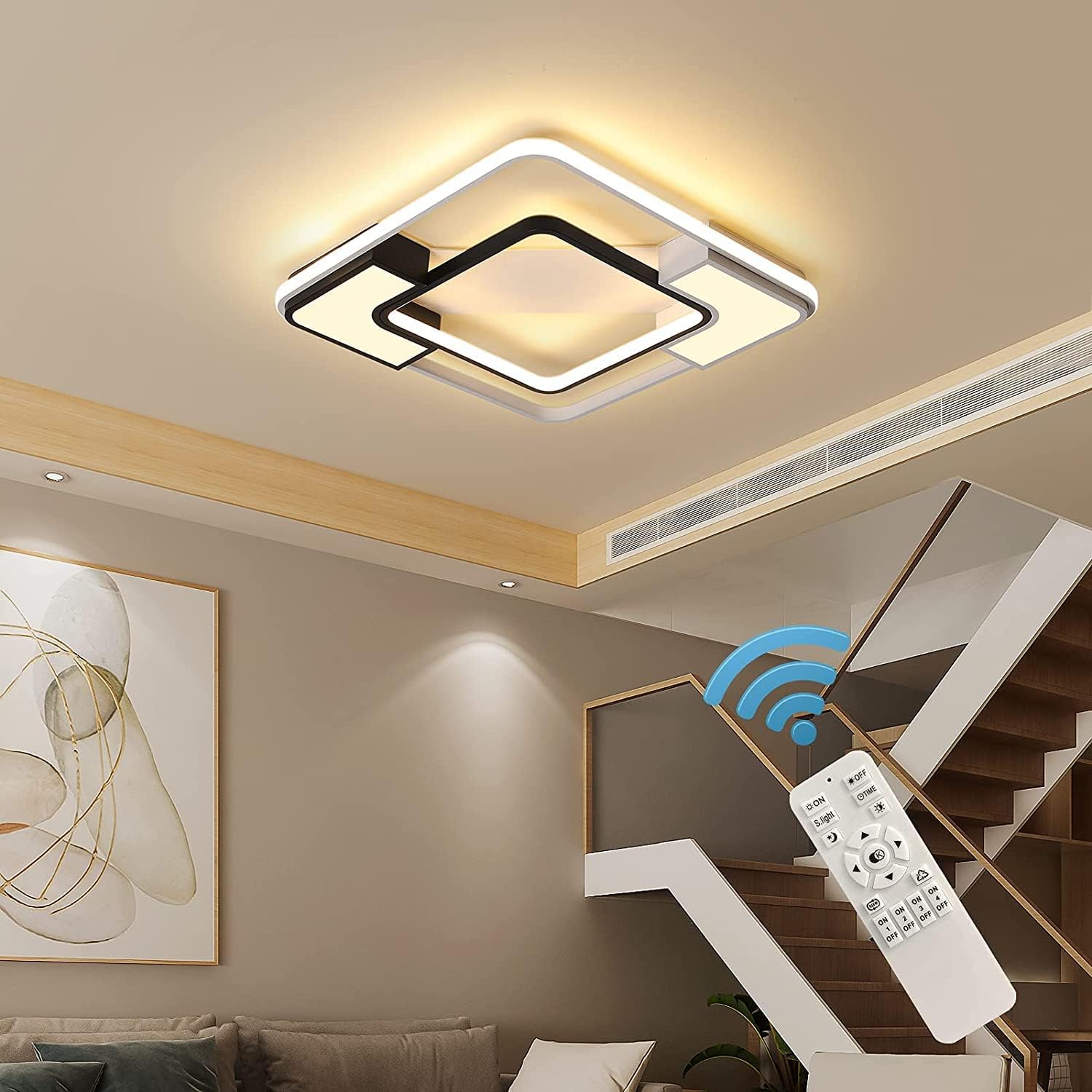 EIDEARAY Round Modern LED Ceiling Light, Small Ceiling Lamp for ...