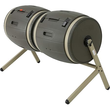 Amazon.com : Spin Bin 60 Gal. Outdoor Compost Tumbler Rotating Garden ...