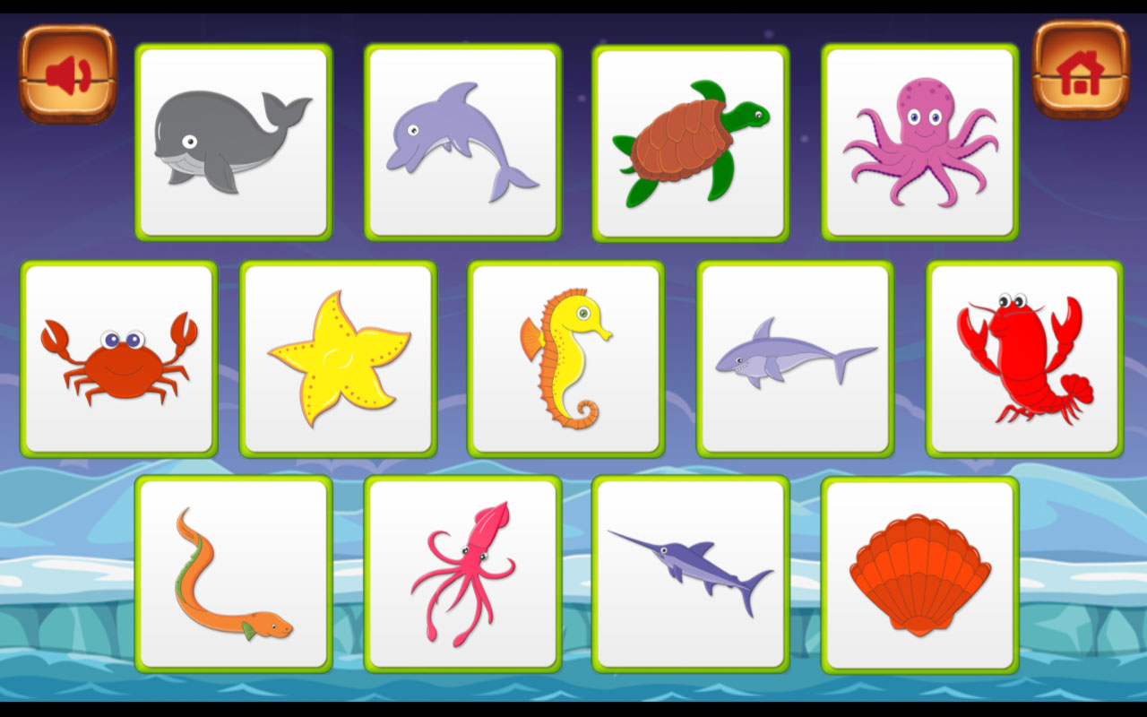 Kids Memory Game - Sea Creatures - App on Amazon Appstore