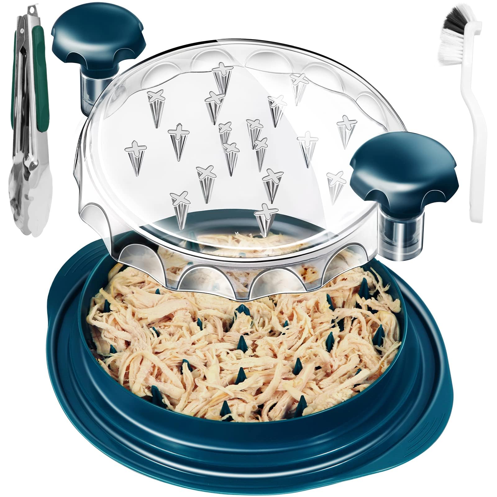Amazon.com: Chicken Shredder 10.8" Transparent Lid Chicken Breast ...