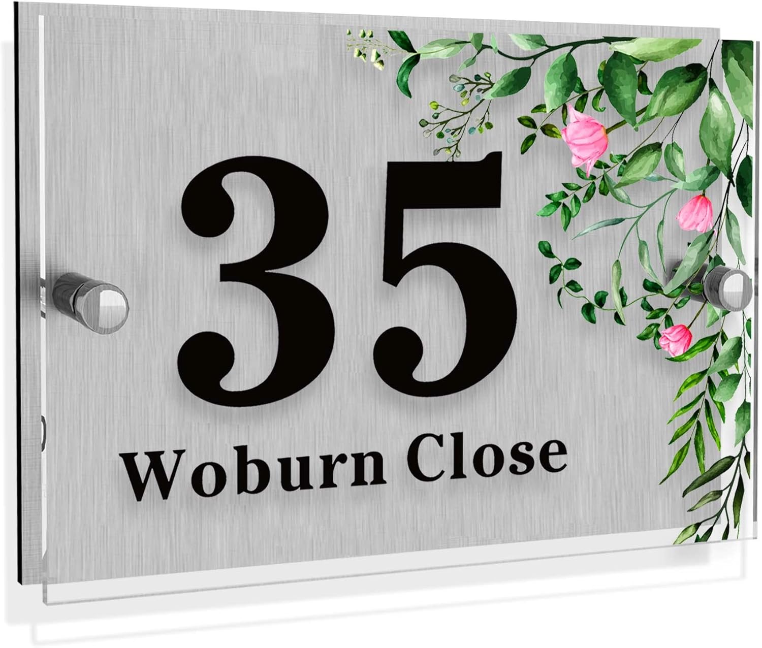 Personalised House Numbers Plaques Road Plate Plaque Door Numbers ...