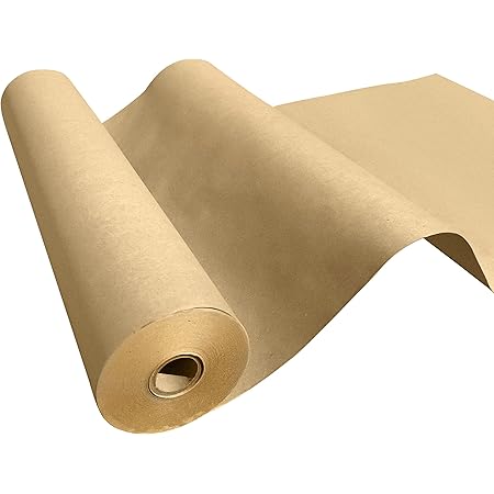 Amazon.com: Brown Kraft Paper Jumbo Roll 17.75” x 1200” (100ft) Made in ...