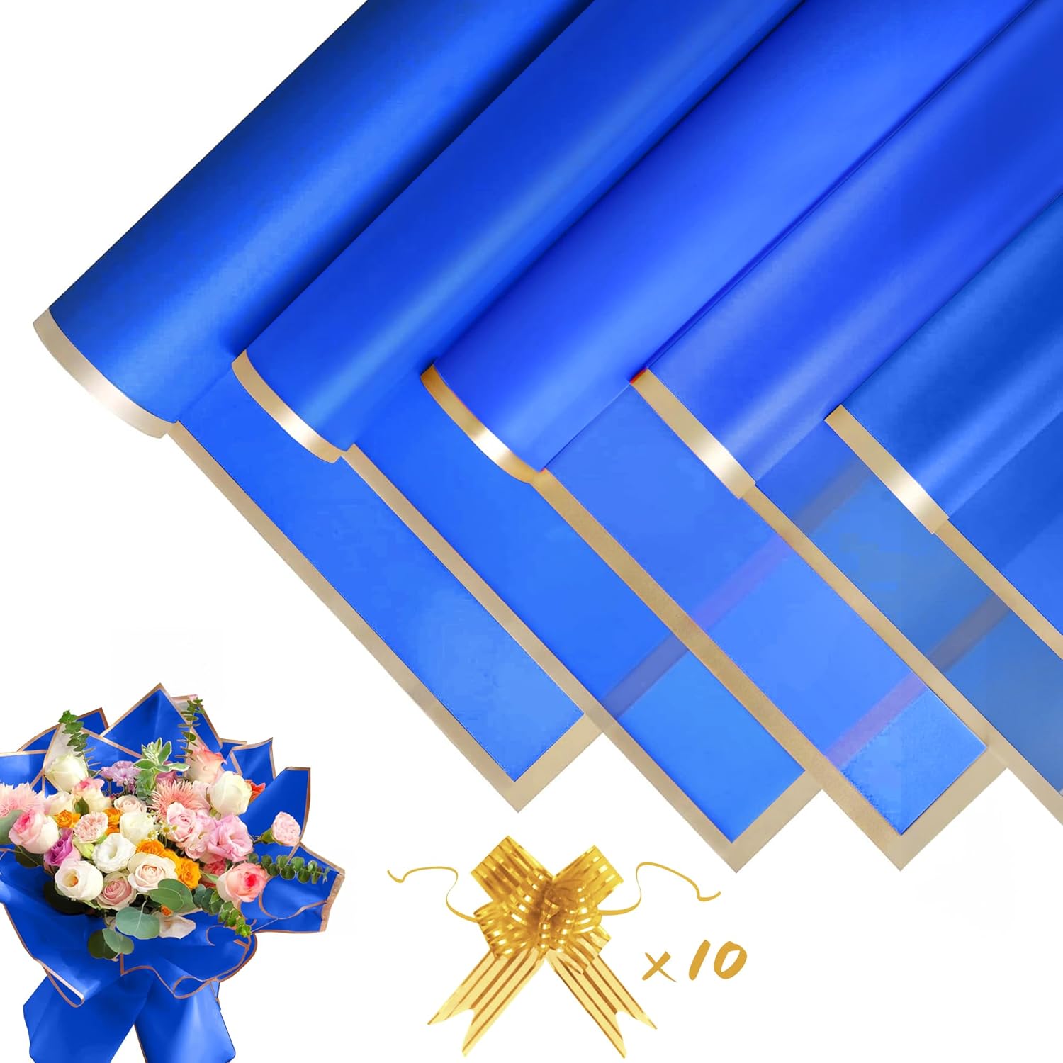 Amazon.com: JOYIT 20 Sheets Flower Wrapping Paper - Flower Bouquet ...