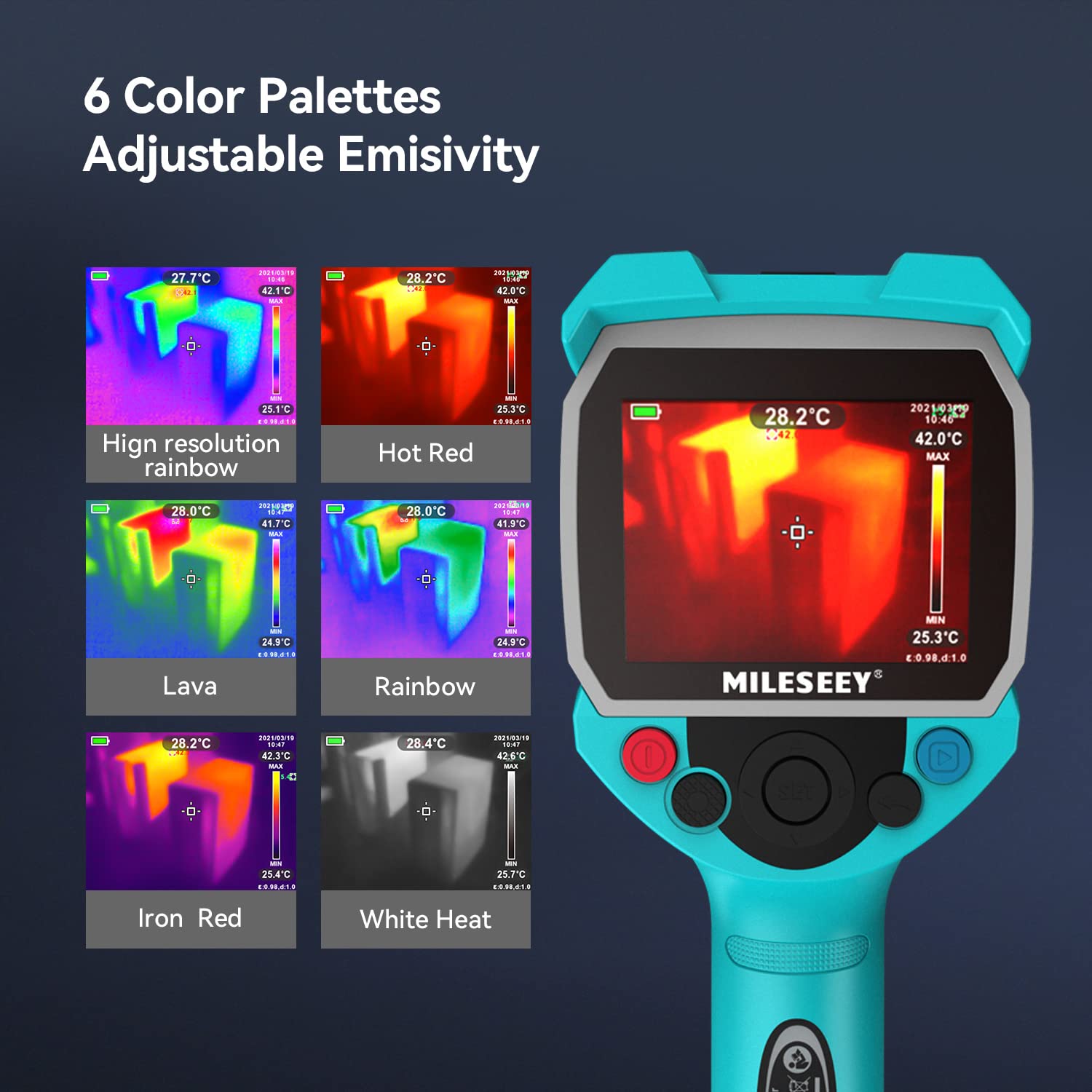 Snapklik.com : Thermal Imaging Camera, MILESEEY Handheld 256192 IR ...