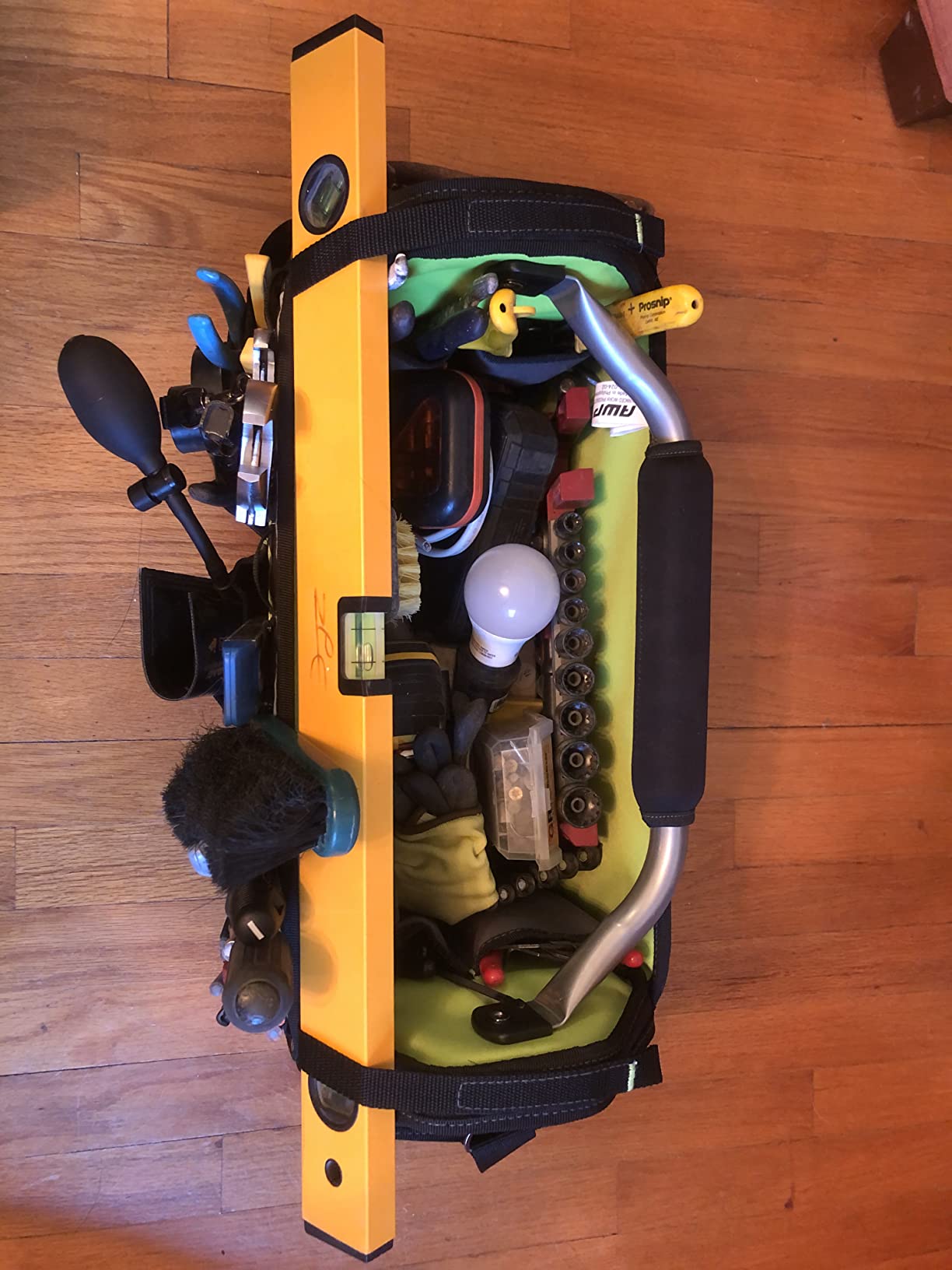 $9/mo - Finance AWP 18" Pro Tool Tote | Water Resistant Tool Bag with ...