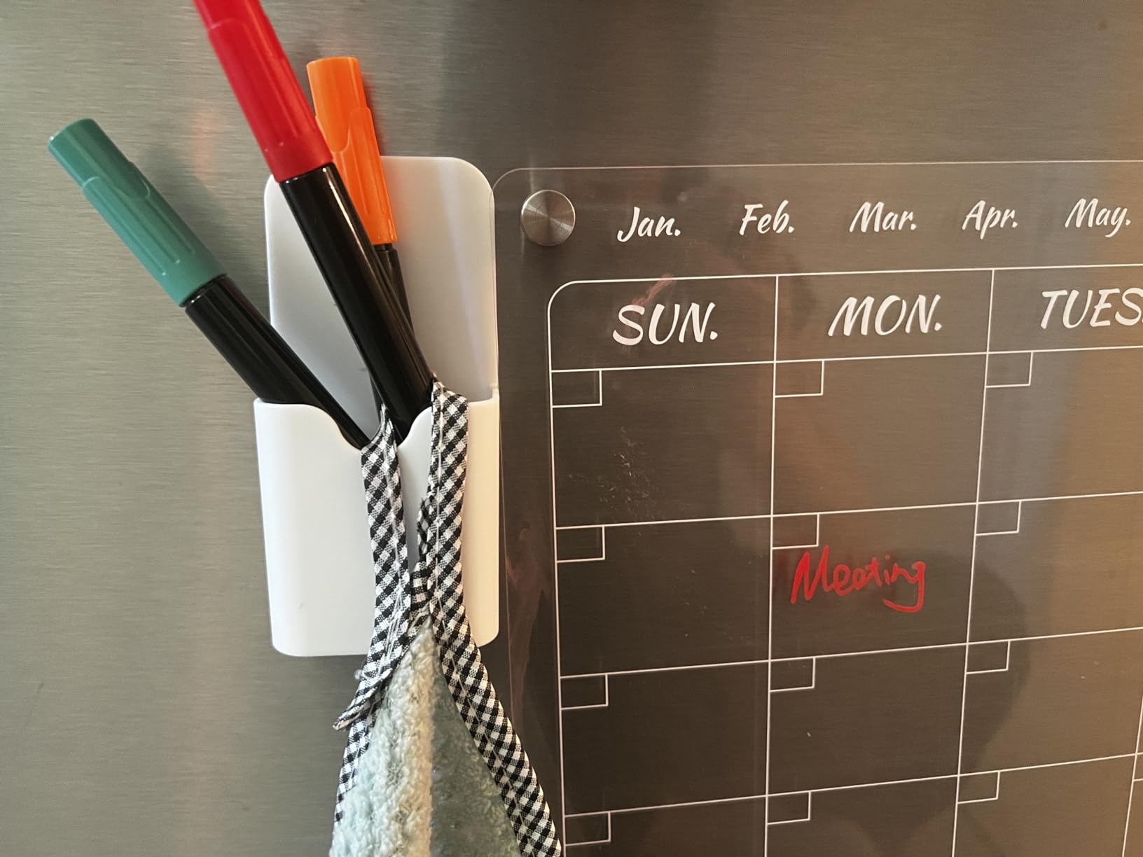Amazon.com : Magnetic Calendar for Fridge, 12"x16" Clear Acrylic Dry ...