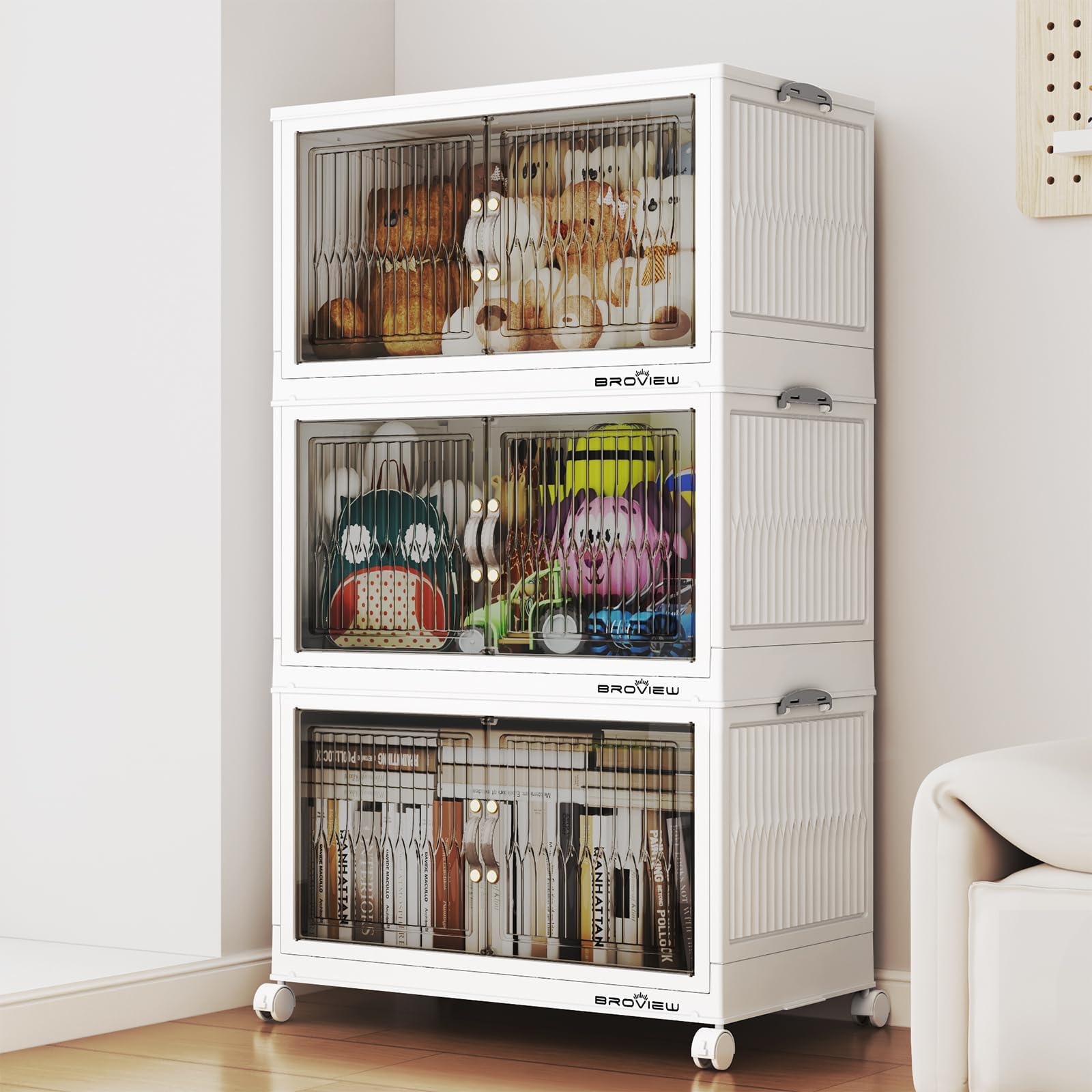 Amazon.com - Gray Stackable Bin with Lid - 30 Gallon Plastic Storage ...