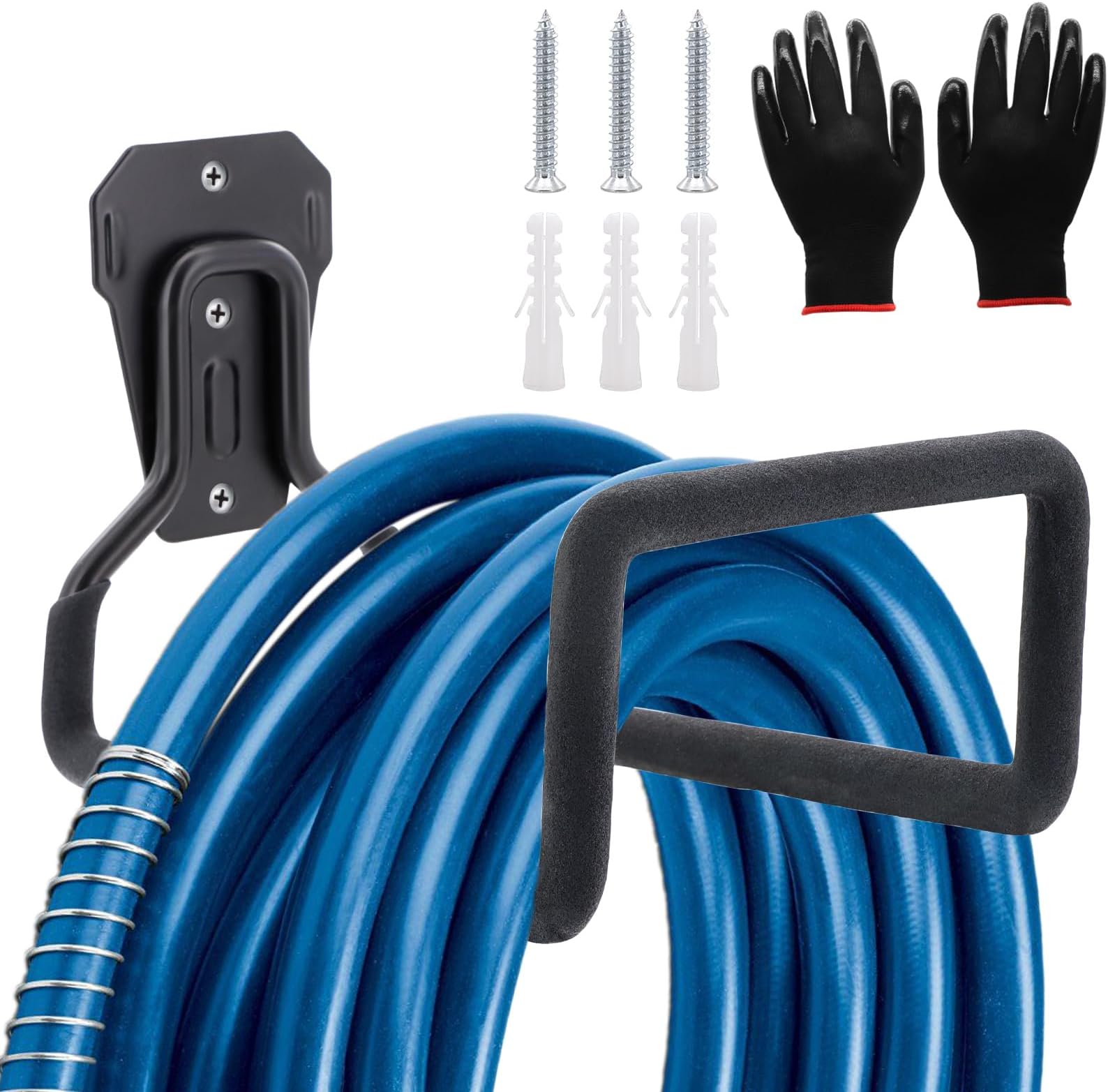 Amazon.com: LeafNuo Hose Holder, Metal Heavy Duty Wall Mount Hook ...