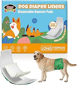 Amazon.com : Dono Dog Diaper Liners for Male and Female Dogs, Super ...