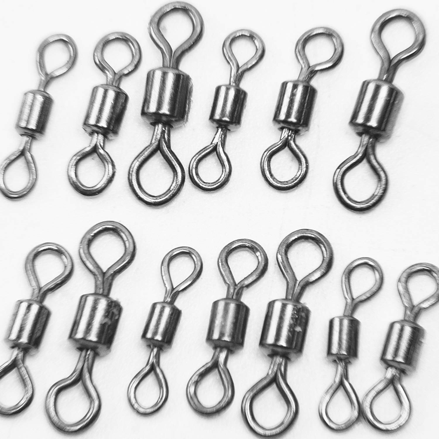 Snapklik.com : Fishing Rolling Barrel Swivel Stainless Steel Rolling ...