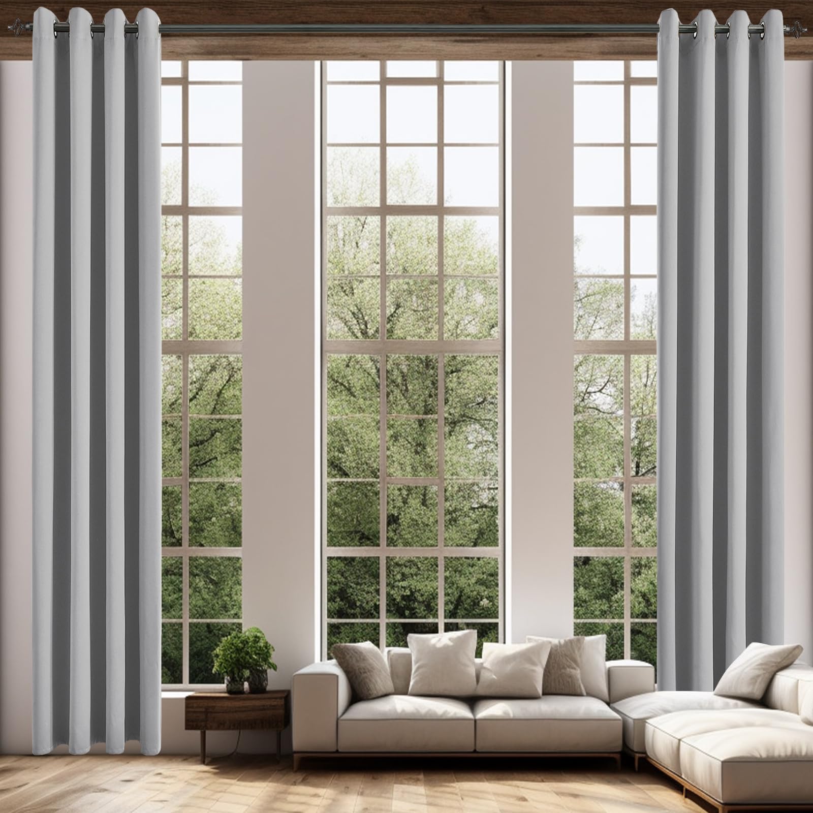 Amazon.com: JSFLY Blackout Curtains for High Ceiling, Extra Long ...