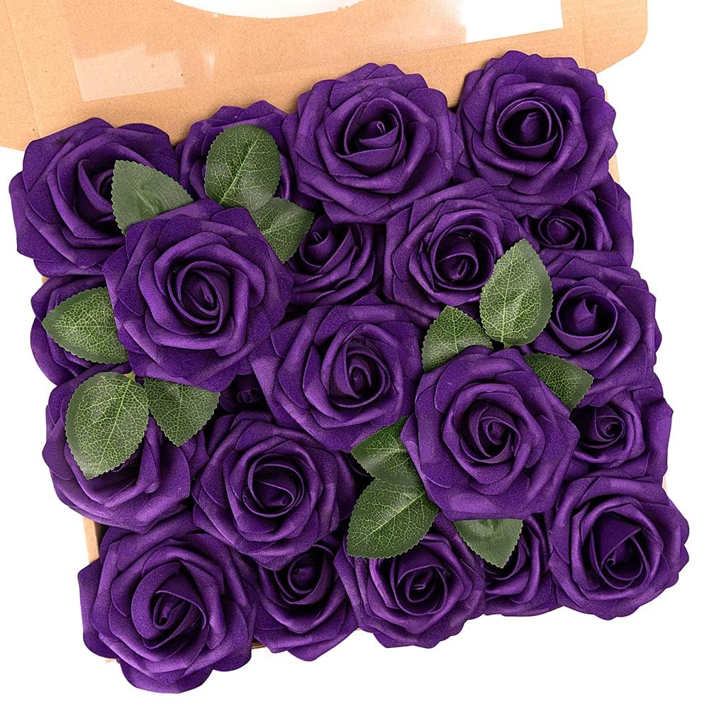 Amazon.com: N&T NIETING Artificial Flowers 50pcs Real Looking Dusty ...