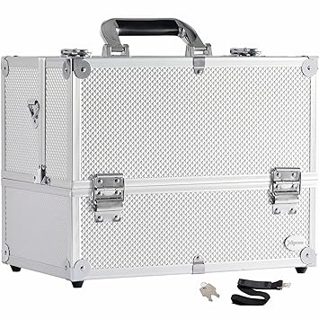 Amazon.com : Joligrace Extra Large Makeup Train Case 6 Tray Make Up ...