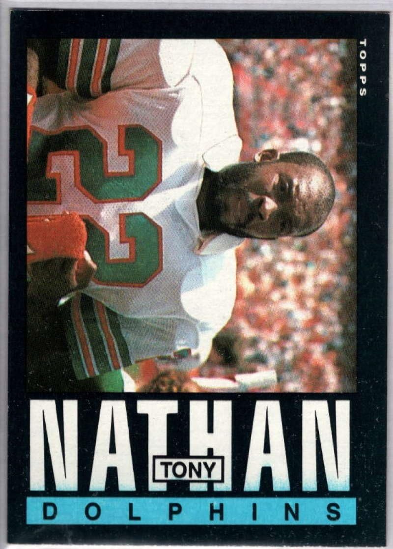 Amazon.com: Football NFL 1985 Topps #315 Tony Nathan Dolphins ...