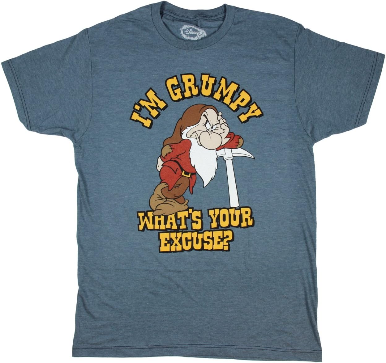 Amazon.com: Disney I'm Grumpy Dwarf Snow White T-Shirt (XX-Large ...
