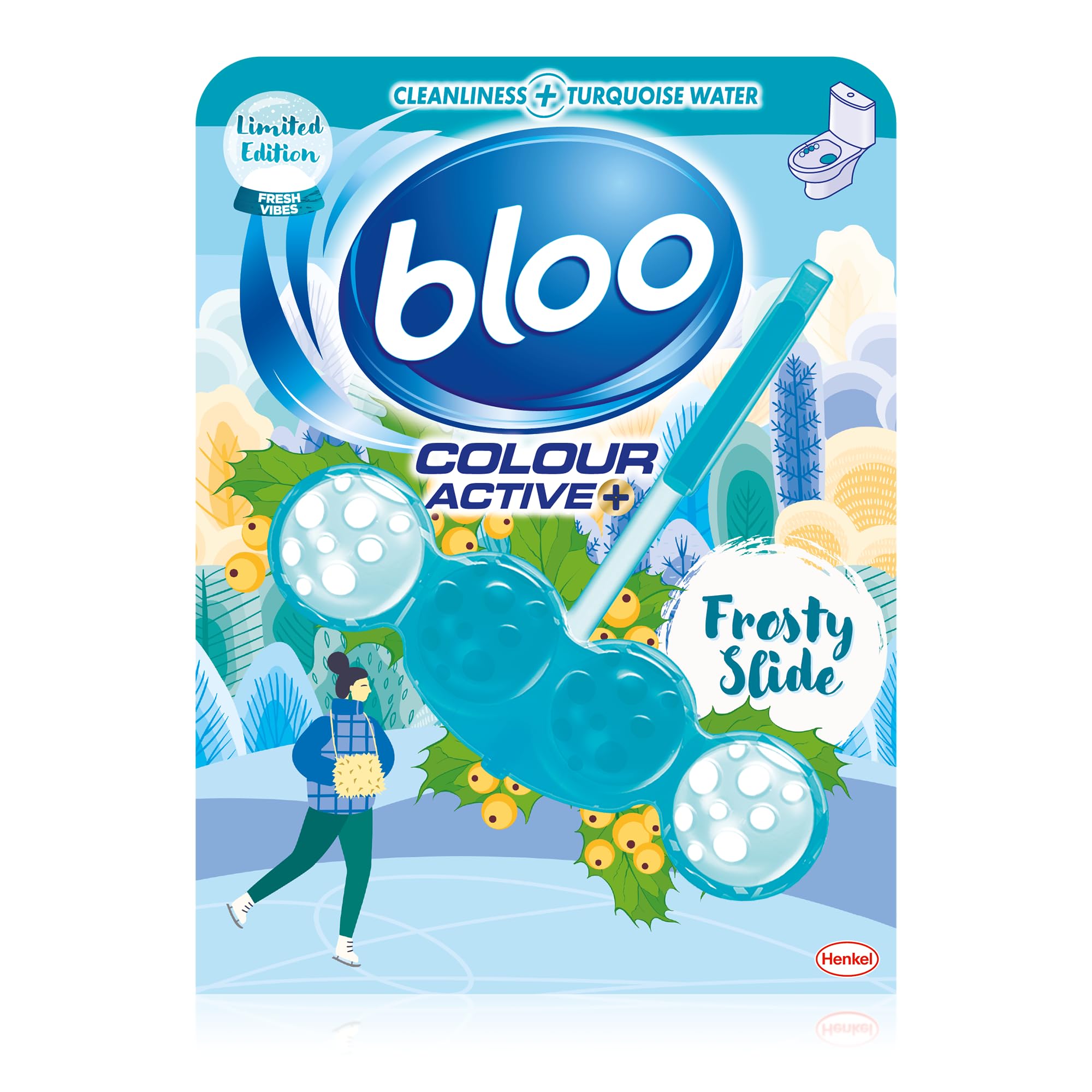 Bloo Limited Edition Frosty Slide, Turquoise Coloured Water with Anti ...