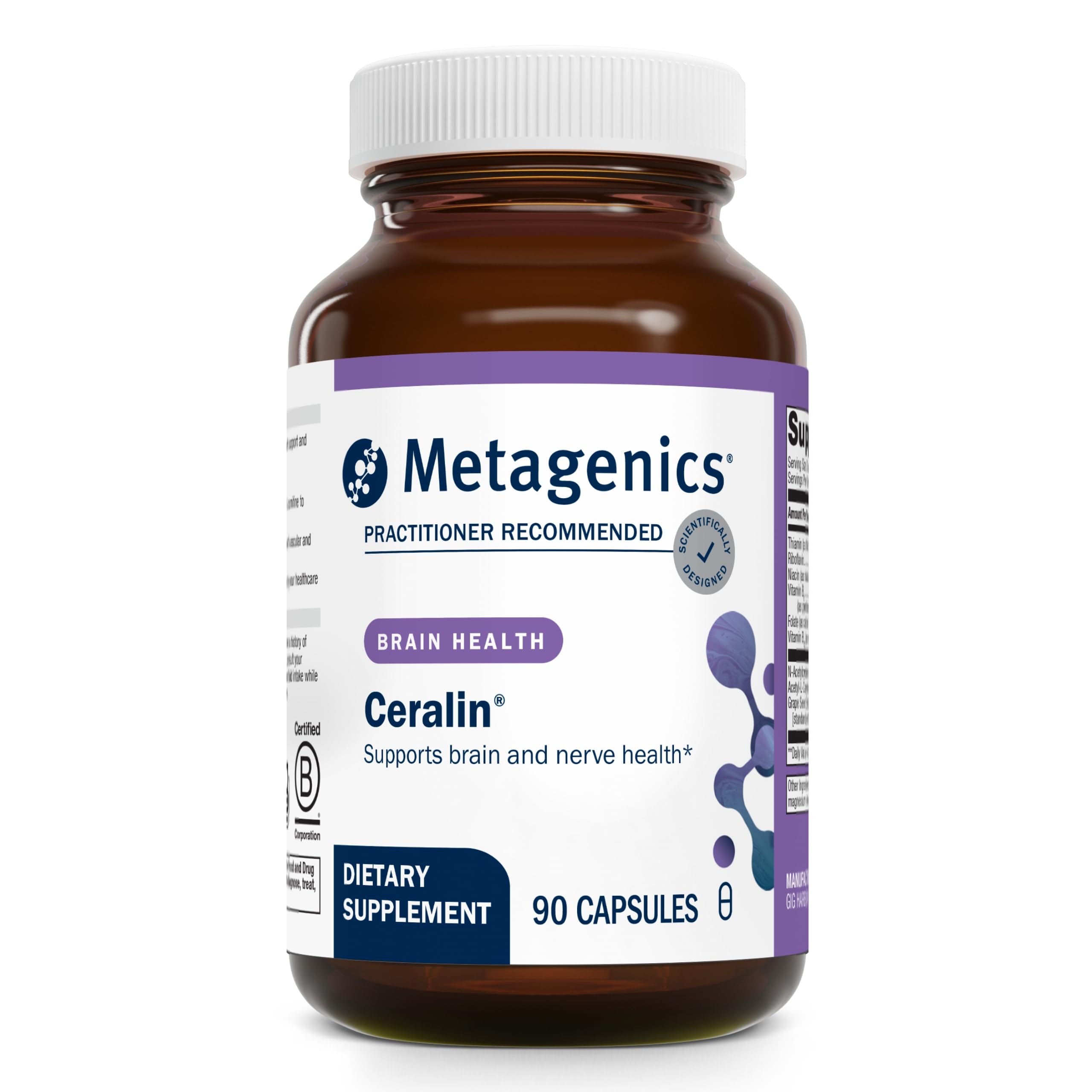 Amazon.com: Metagenics Ceralin - B Vitamins for Brain & Nerve Support ...