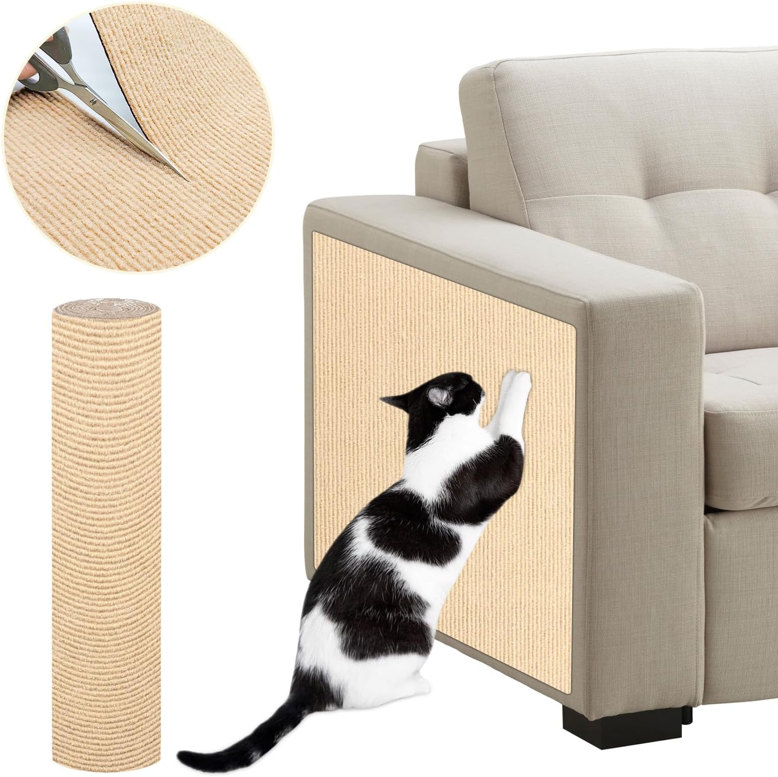 Amazon.com : Newwiee 2 Pcs Cat Scratch Furniture Protector Cat Scratch ...