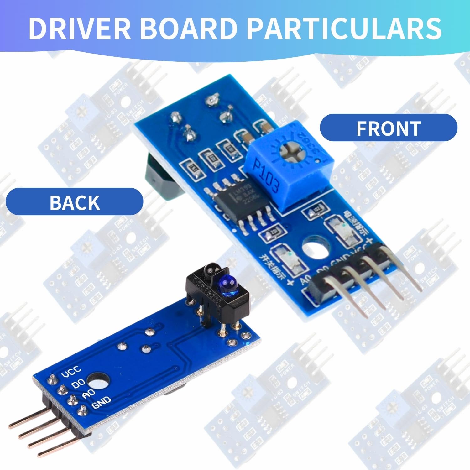 Snapklik.com : 4Pcs TCRT5000 3.3-5V Infrared Reflective Sensor 4Pin ...