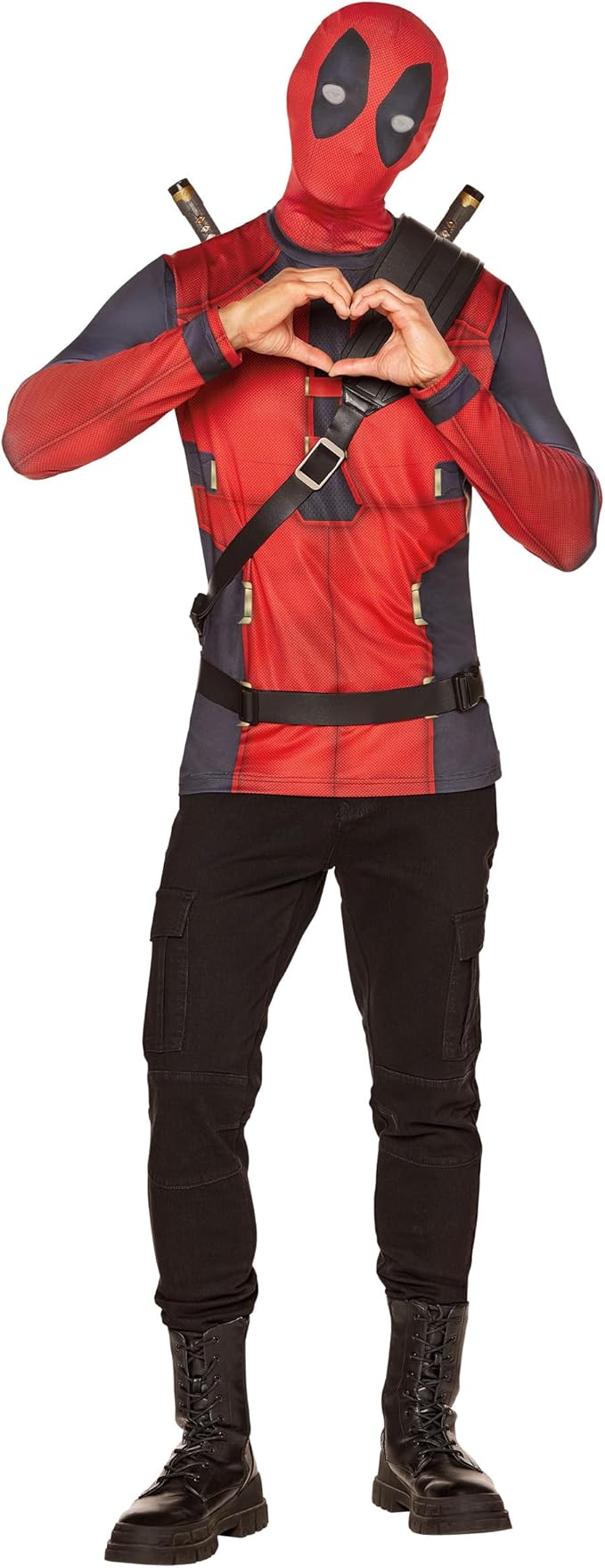 Amazon.com: Spirit Halloween Deadpool Costume Kit | Long-Sleeve ...