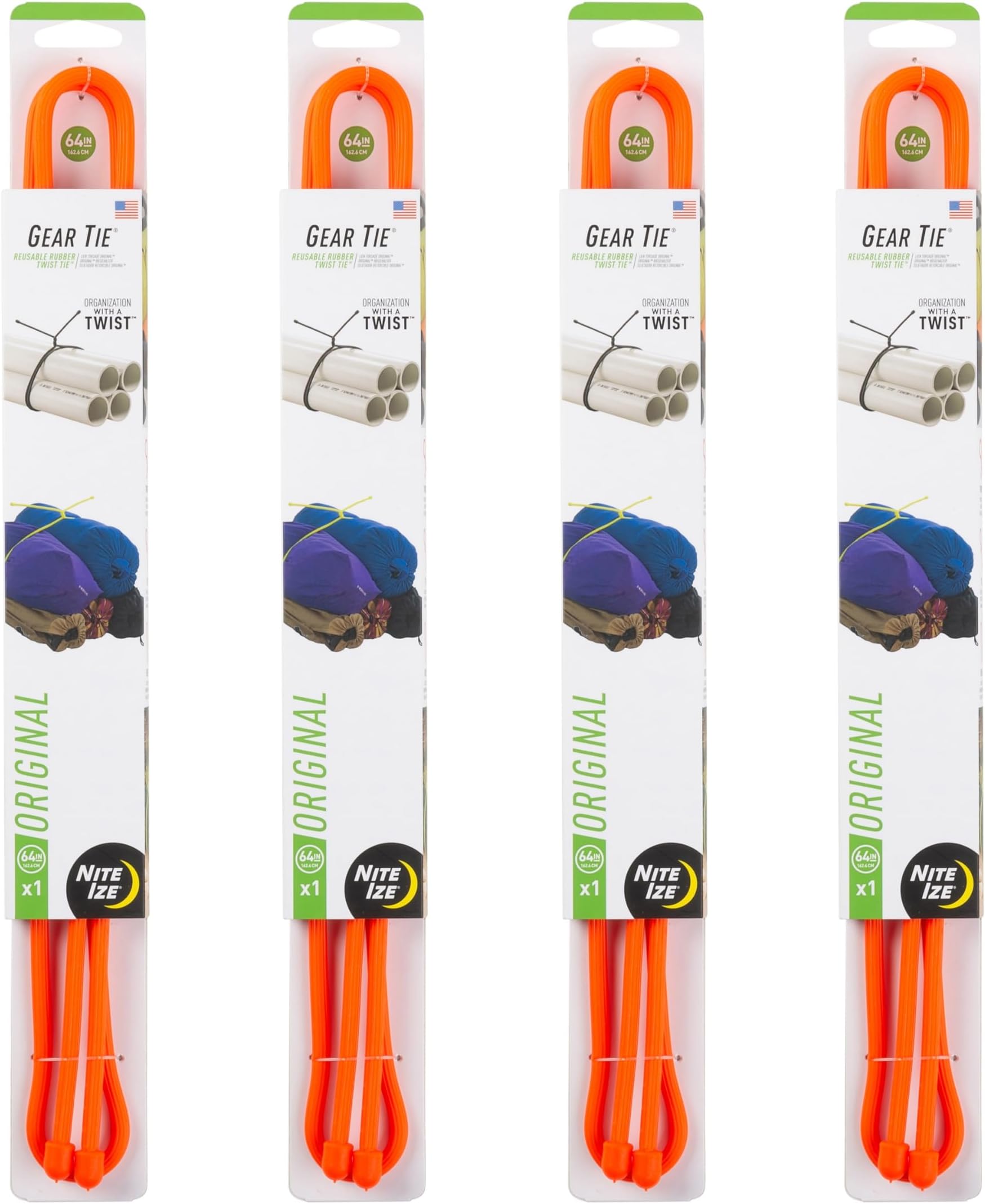 Amazon.com : Nite Ize Gear Tie Reusable Rubber Twist Tie 32 Inch ...