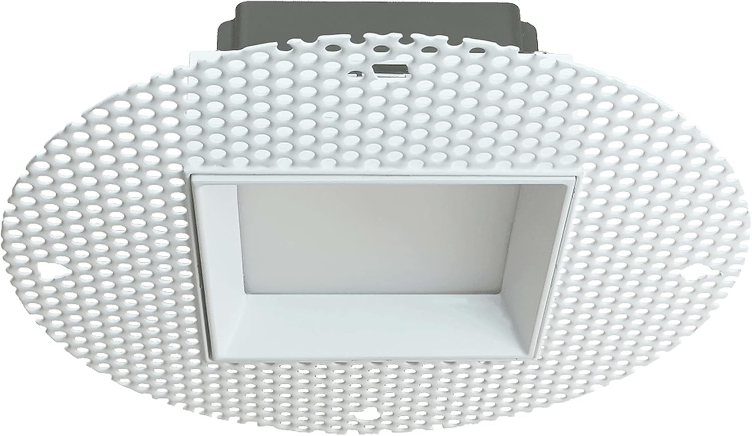 Perlglow 4 inch Trimless Slim Square Downlight Luminaire, White Finish ...