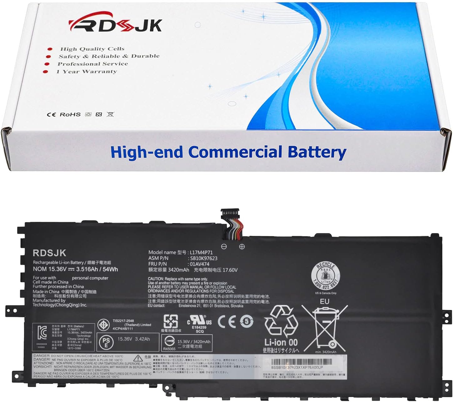 Amazon.com: Rome Tech CR2016 CMOS Battery for Lenovo ThinkPad X1 Yoga ...