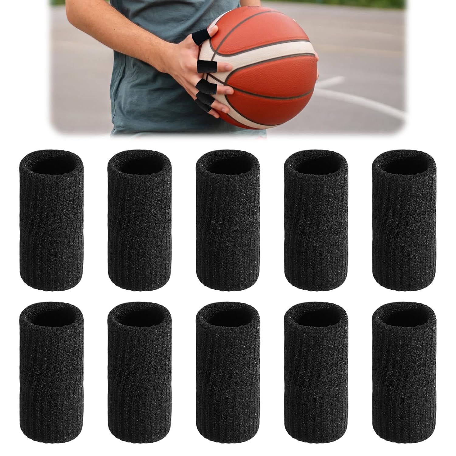 Amazon.com: Oreutkd 10 Pcs Finger Compression Sleeves, Thumb Sleeve and ...